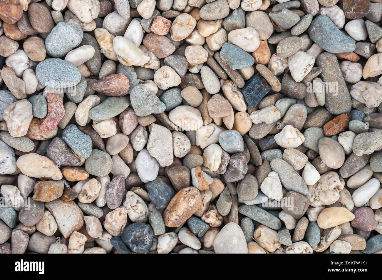 Background ot texture made of multicolored pebbles Stock Photo - Alamy