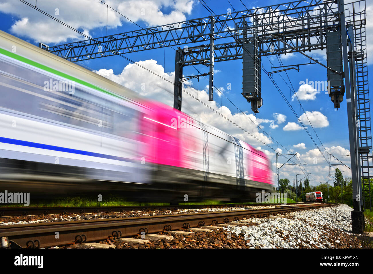 Electric rail motor train hi-res stock photography and images - Alamy