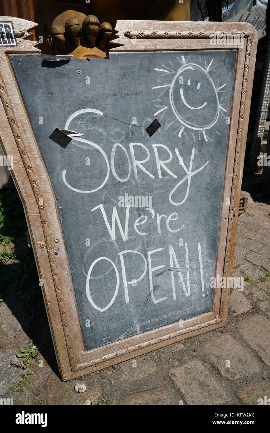 Restaurant opening sign hi-res stock photography and images - Alamy