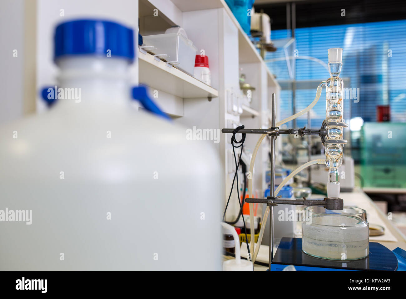 Chemiistry lab (shallow DOF color toned image Stock Photo - Alamy