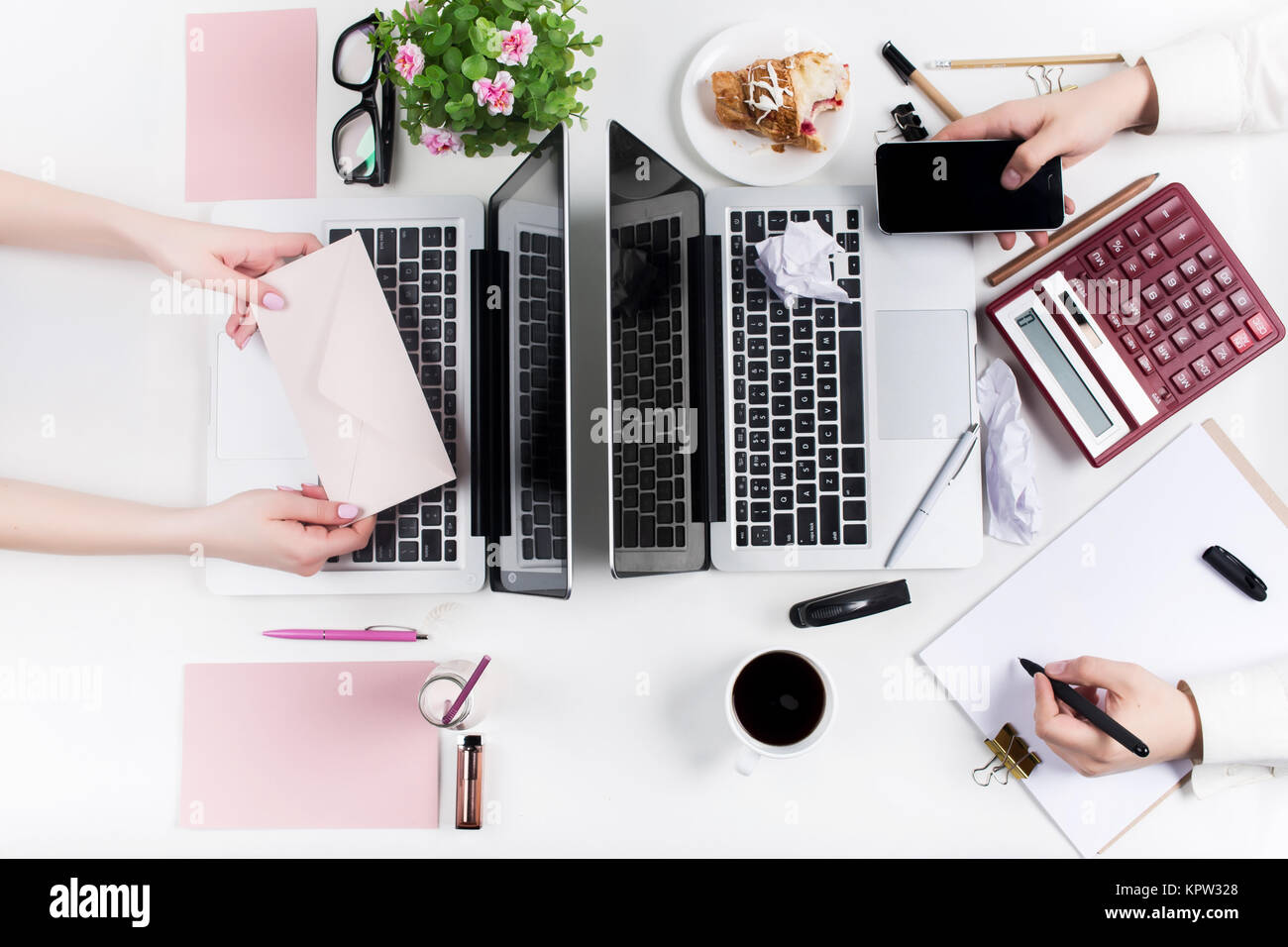 Workplace at the office. Technology Stock Photo - Alamy