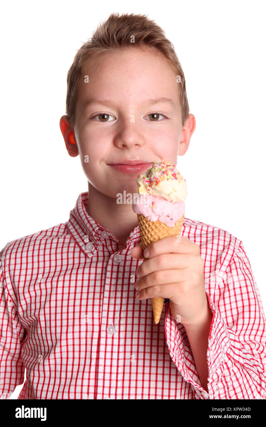 boy with ice Stock Photo - Alamy