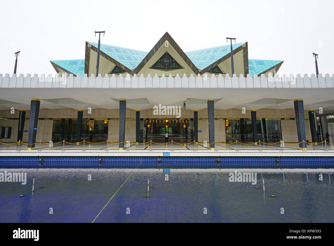 View of the National Mosque of Malaysia (Masjid Negara) located in ...