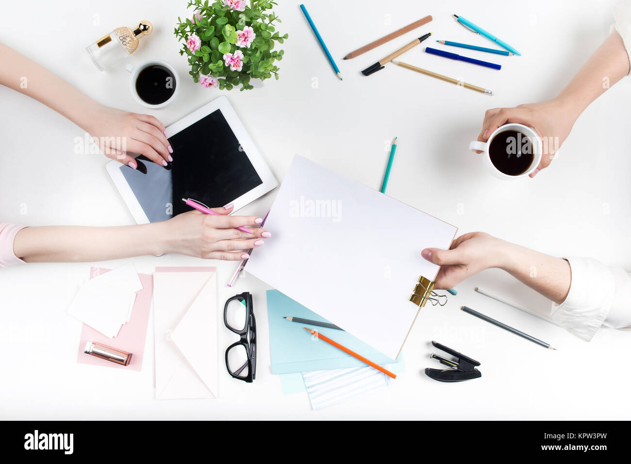 Workplace at the office. Technology Stock Photo - Alamy