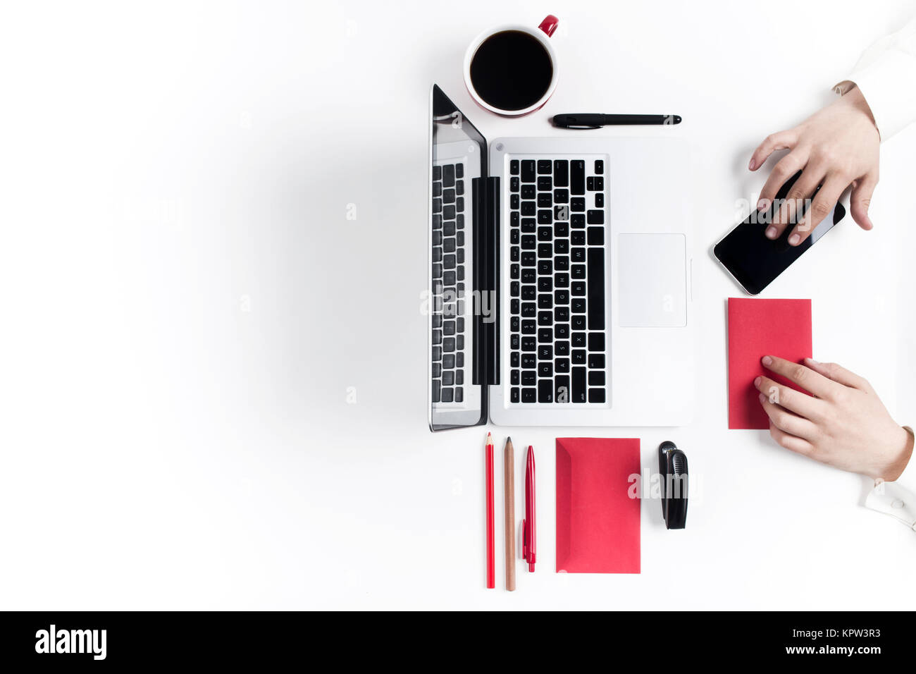 Workplace at the office. Technology Stock Photo - Alamy