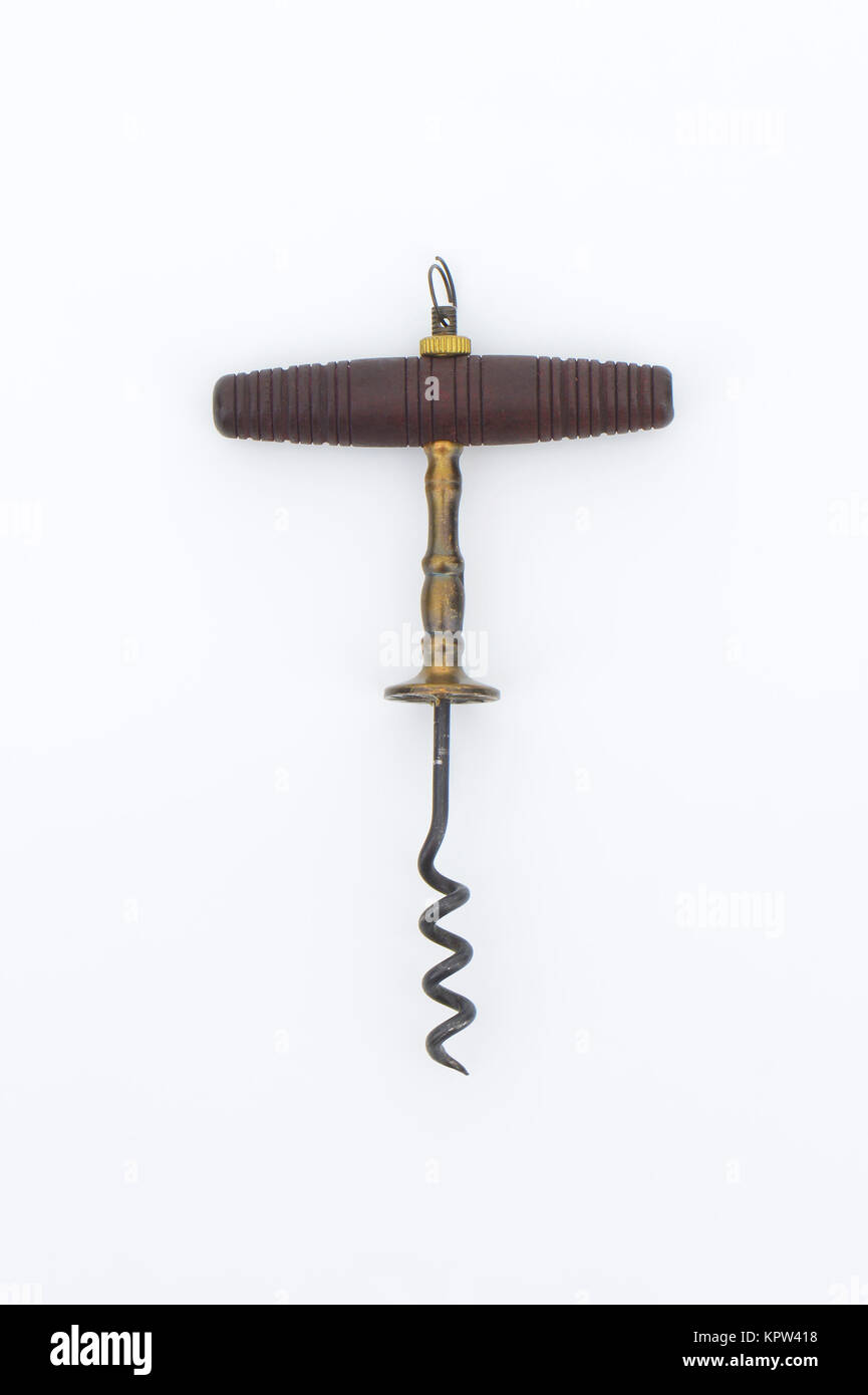 vintage basic corkscrew Stock Photo - Alamy