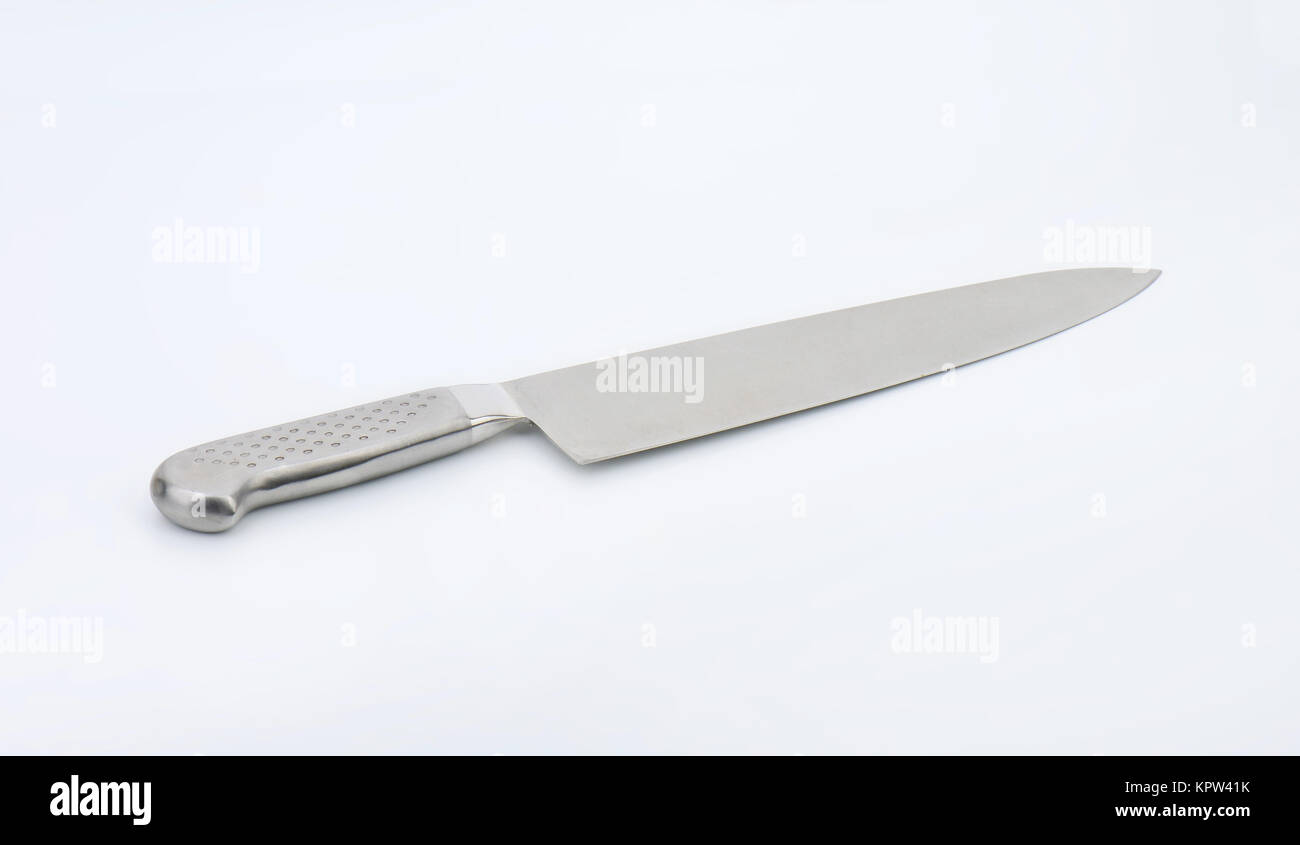 all-metal kitchen knife Stock Photo - Alamy
