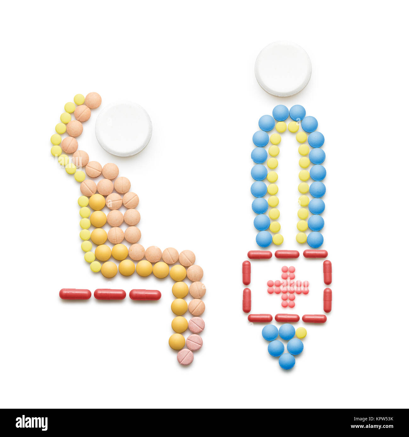 Doctor visit medical consultation Cut Out Stock Images & Pictures - Alamy