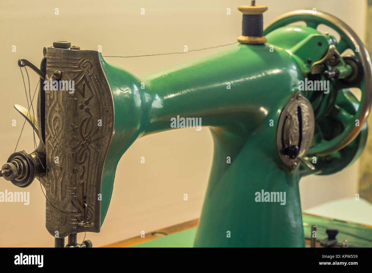 This is a very old sewing machine and is still in a working condition ...