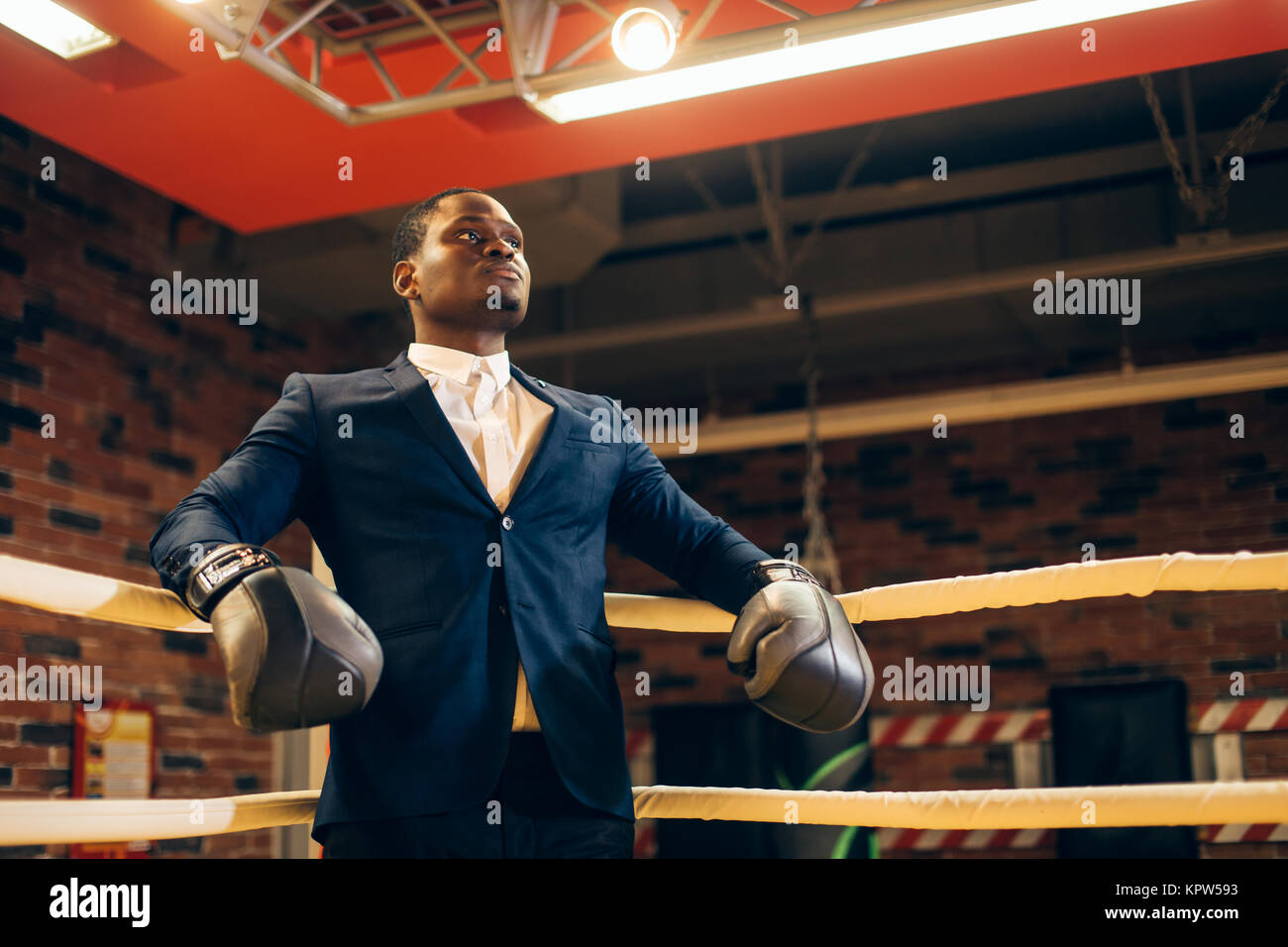 African Boxer Standing In Boxing High Resolution Stock Photography and ...