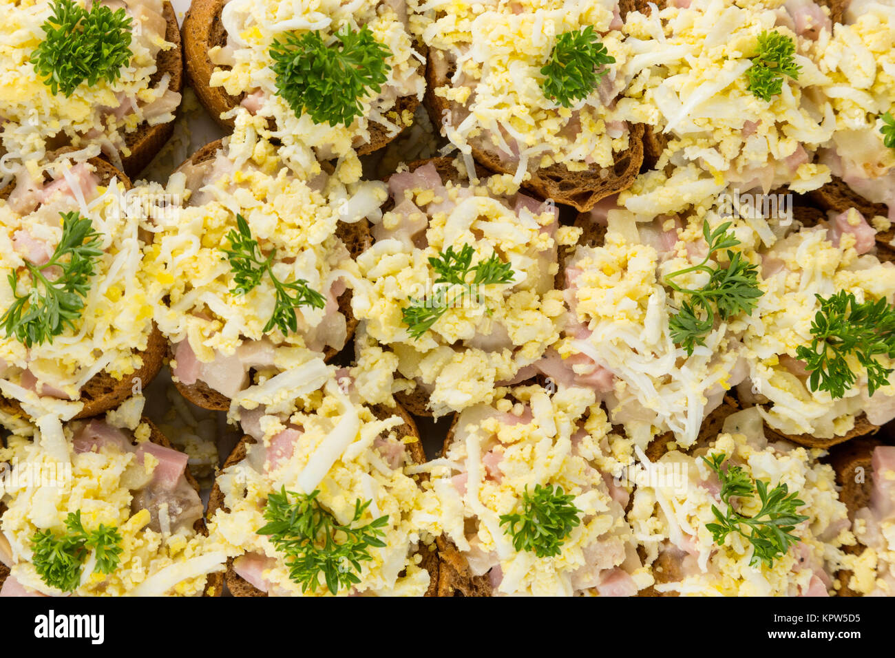 closeup canapes and snacks for catering Stock Photo - Alamy