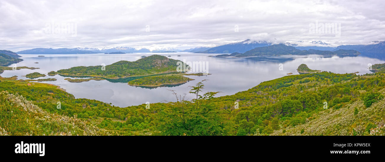 Wulaia Bay Panorama Stock Photo - Alamy