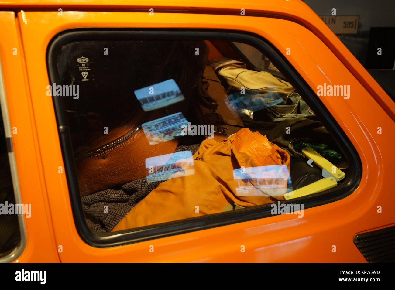car of Polish immigrants Stock Photo - Alamy