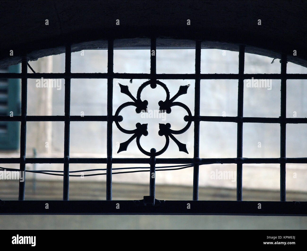 Decorative grating in the Tuscan style Stock Photo - Alamy