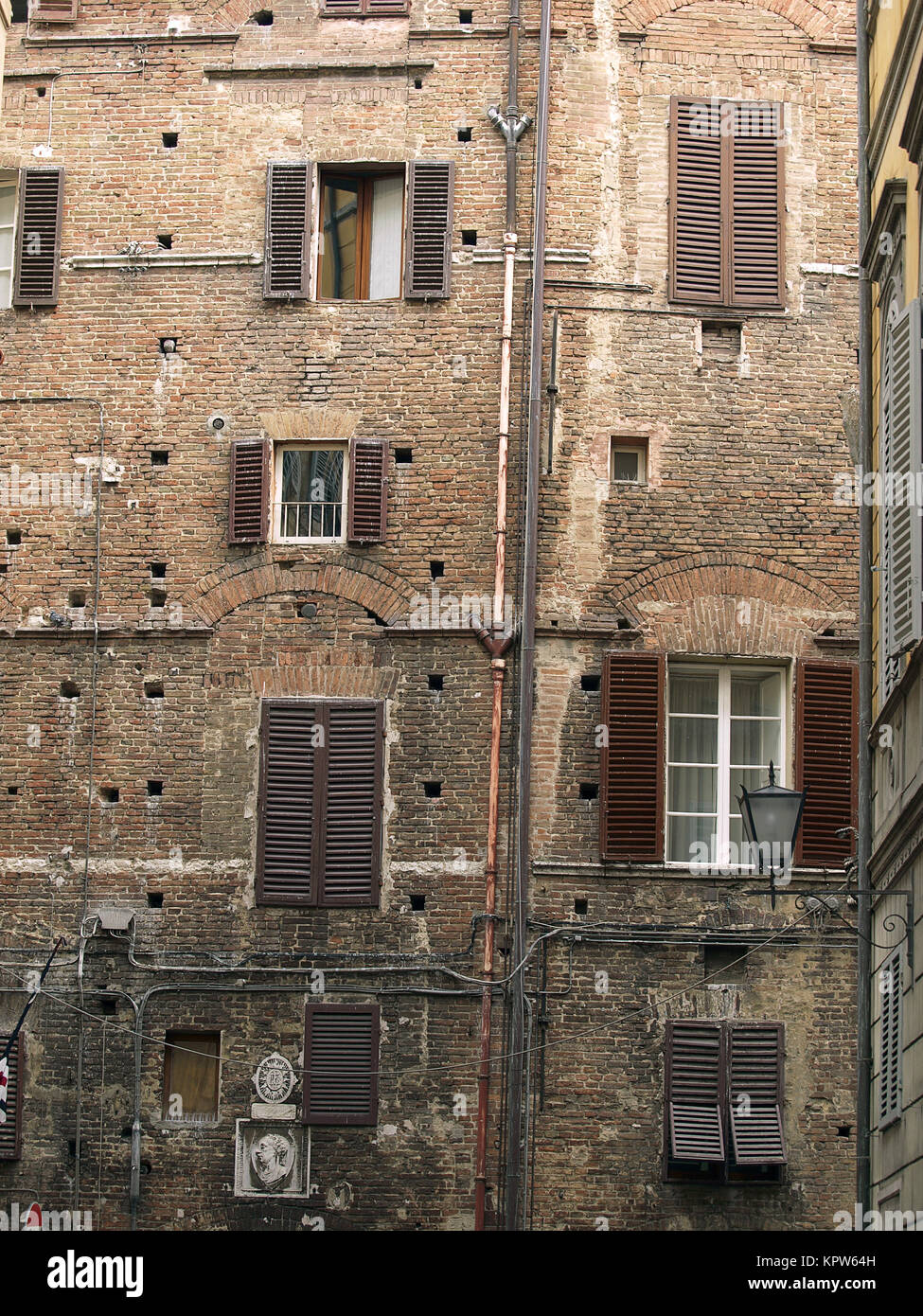 Siena - the medieval climate and characteristic colours Stock Photo - Alamy