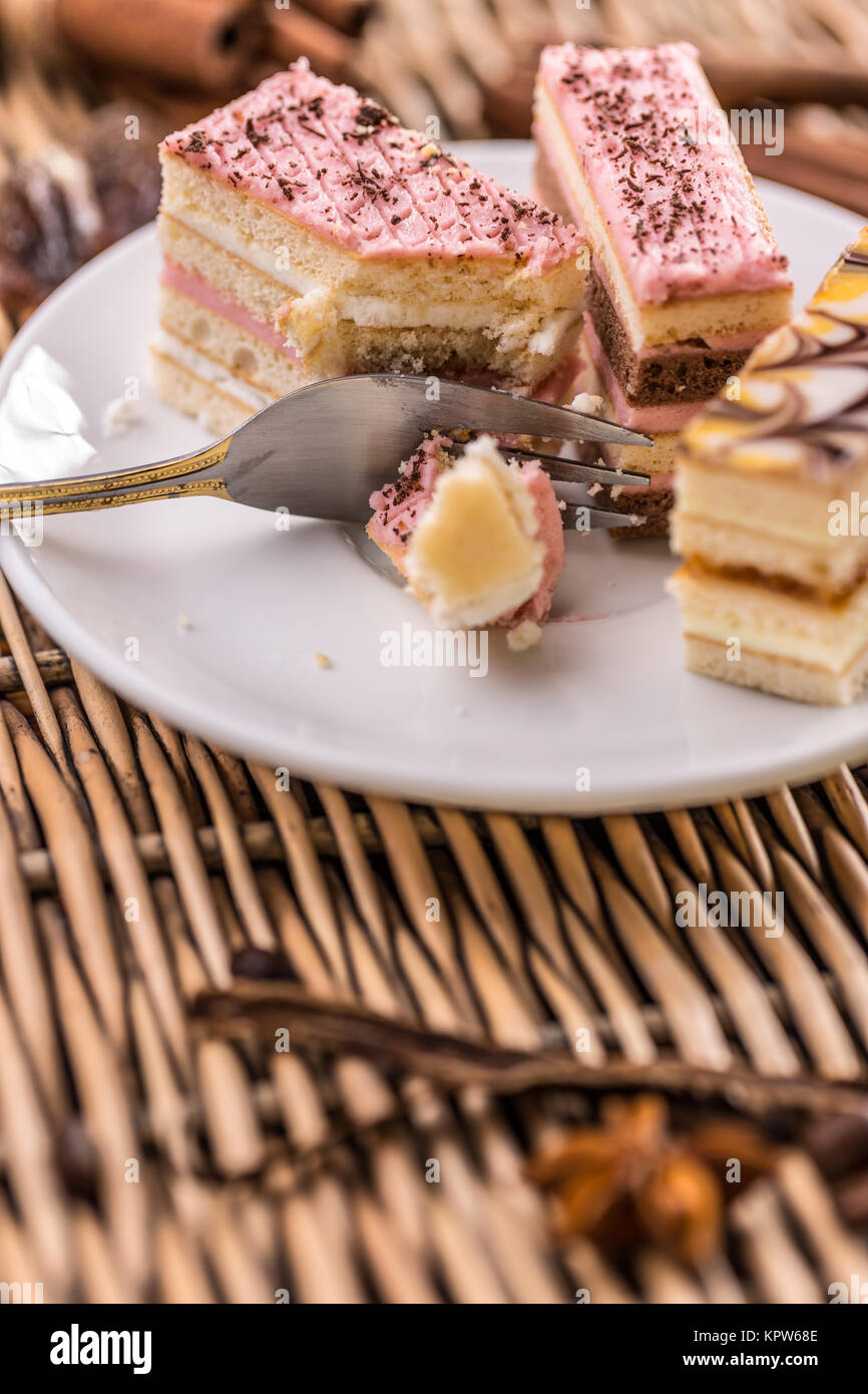 Small rectangular cake Stock Photo - Alamy