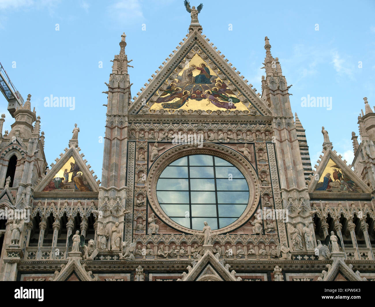 Siena - Duomo .The western facade Stock Photo - Alamy