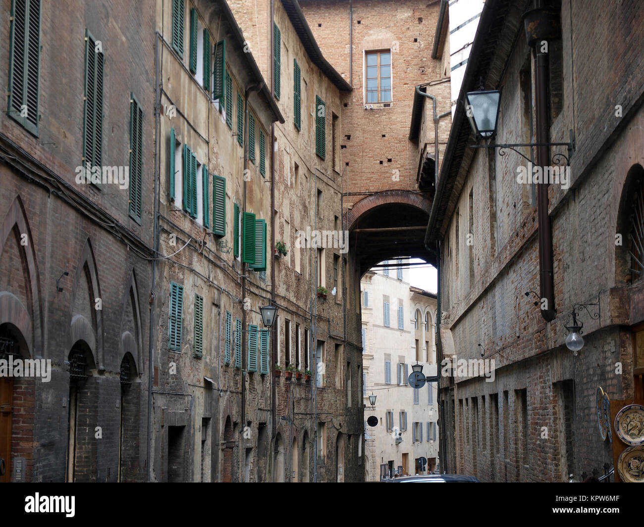 Siena - the medieval climate and characteristic colours Stock Photo - Alamy