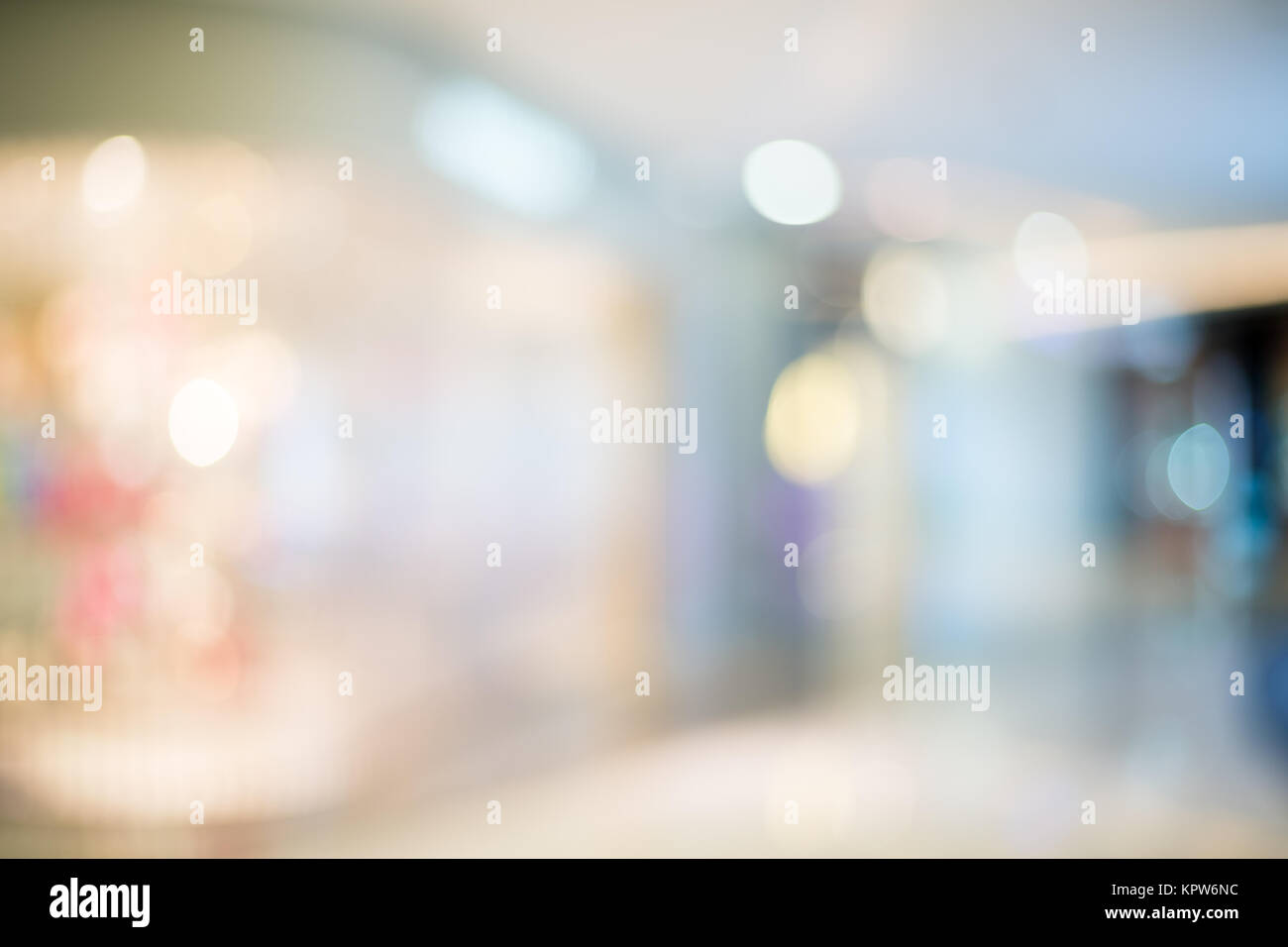 Store blur background with bokeh Stock Photo - Alamy
