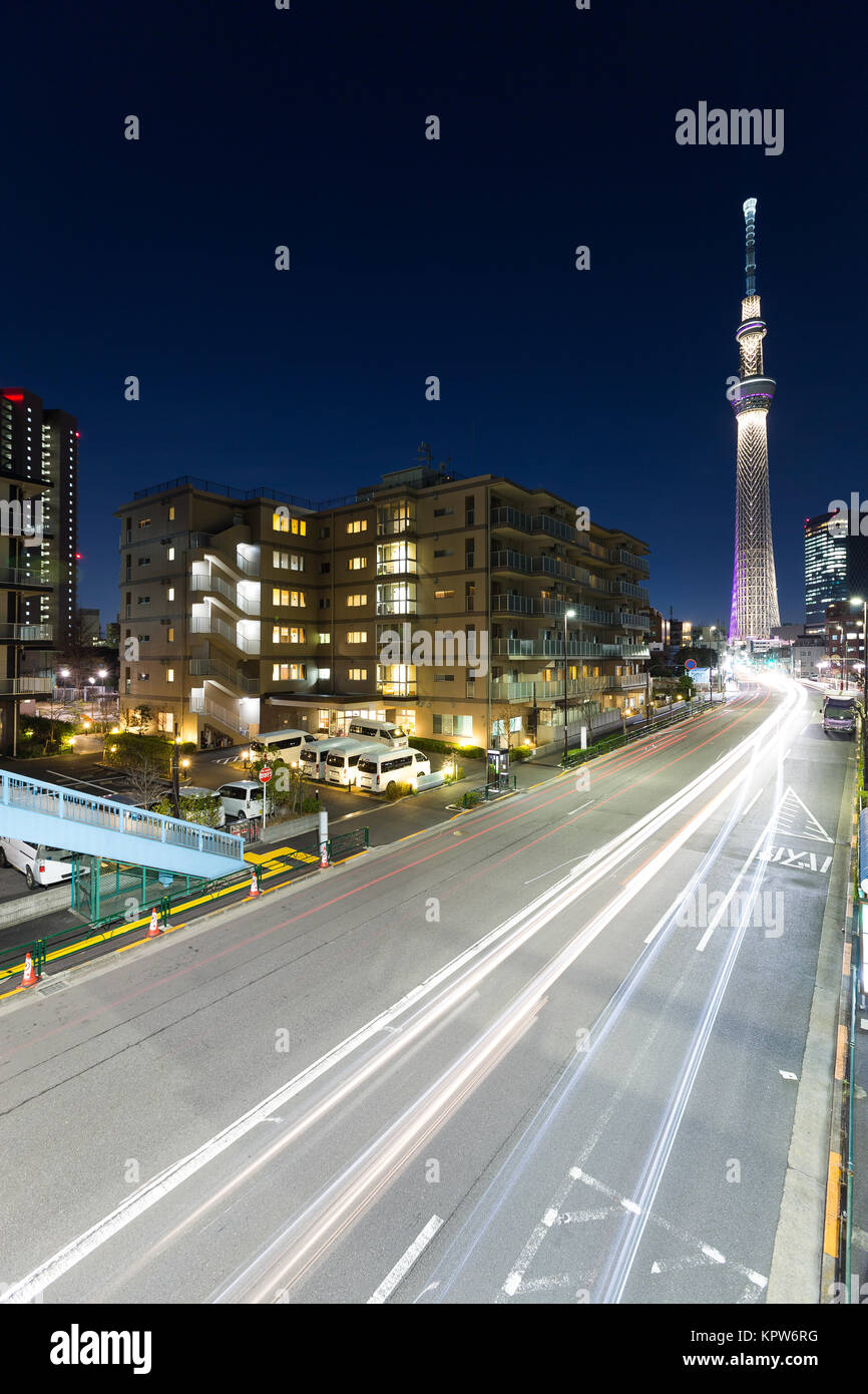 Tokyo skyline at night Stock Photo - Alamy