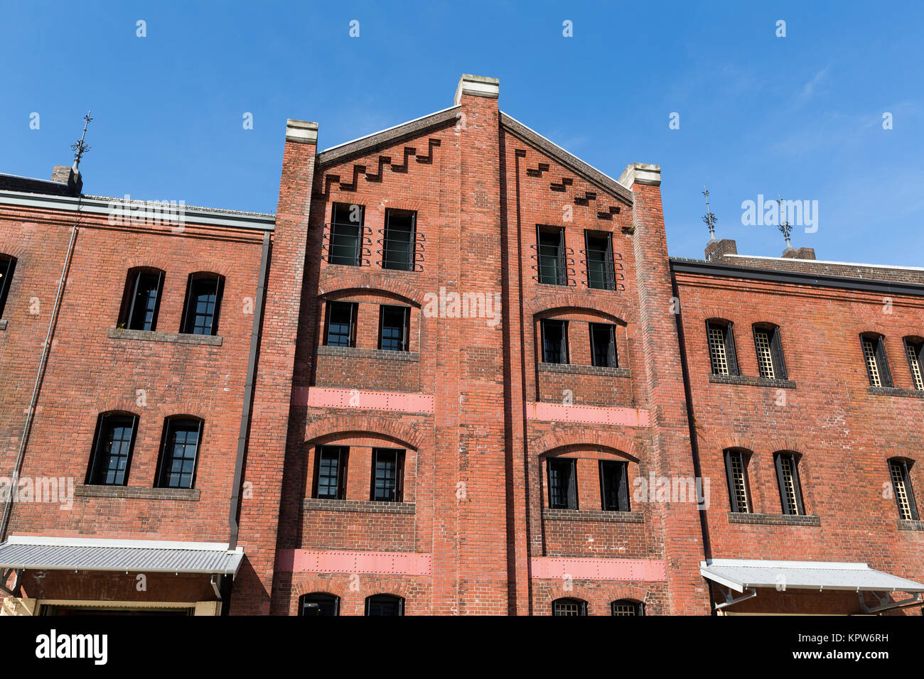 Yokoham red warehouse Stock Photo - Alamy