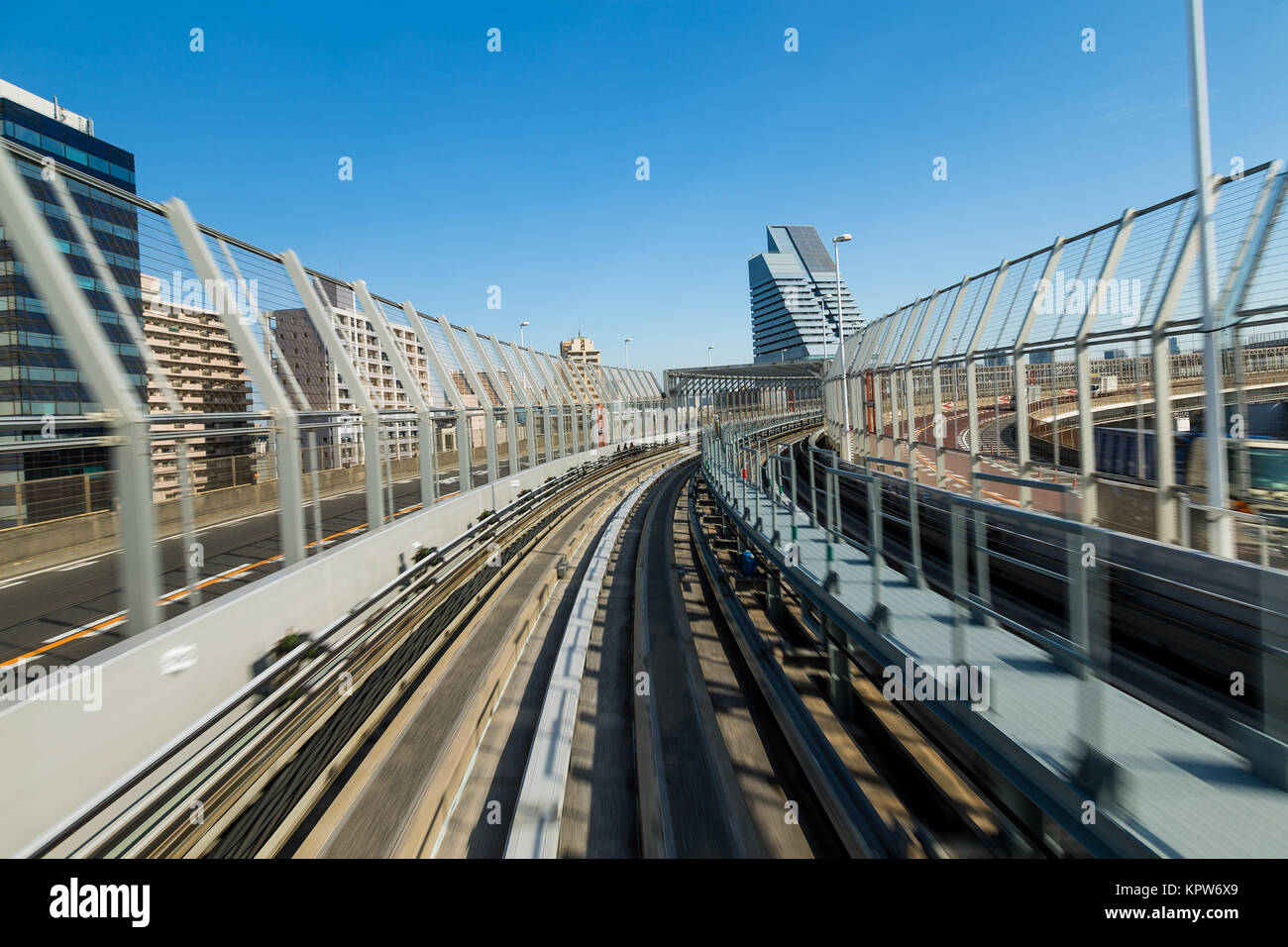Train passing through tunnel Stock Photo - Alamy