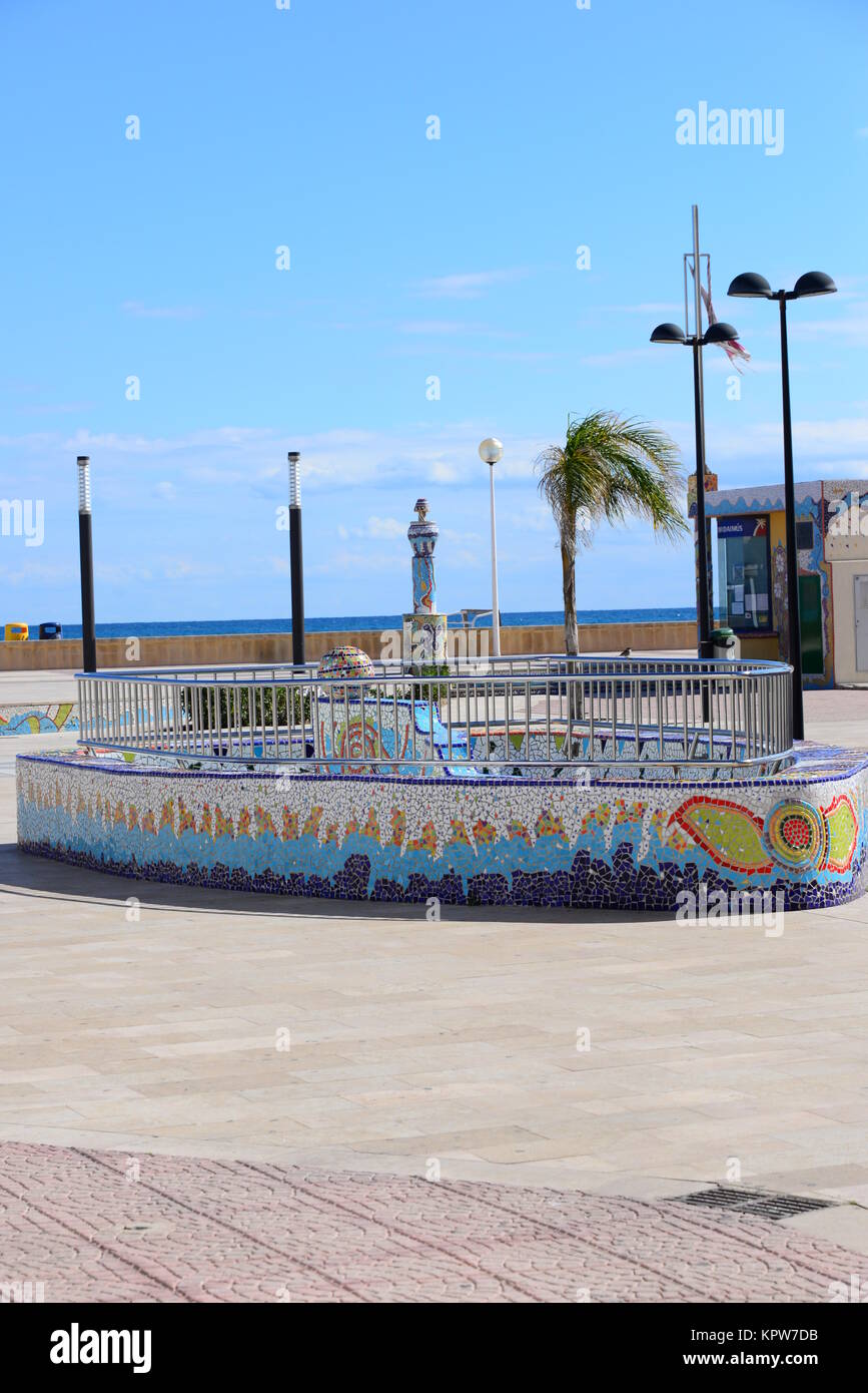 tiles by the sea in daimuz - valencia province - spain Stock Photo - Alamy