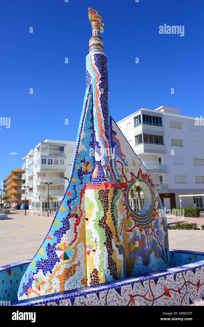 tiles by the sea in daimuz - valencia province - spain Stock Photo - Alamy