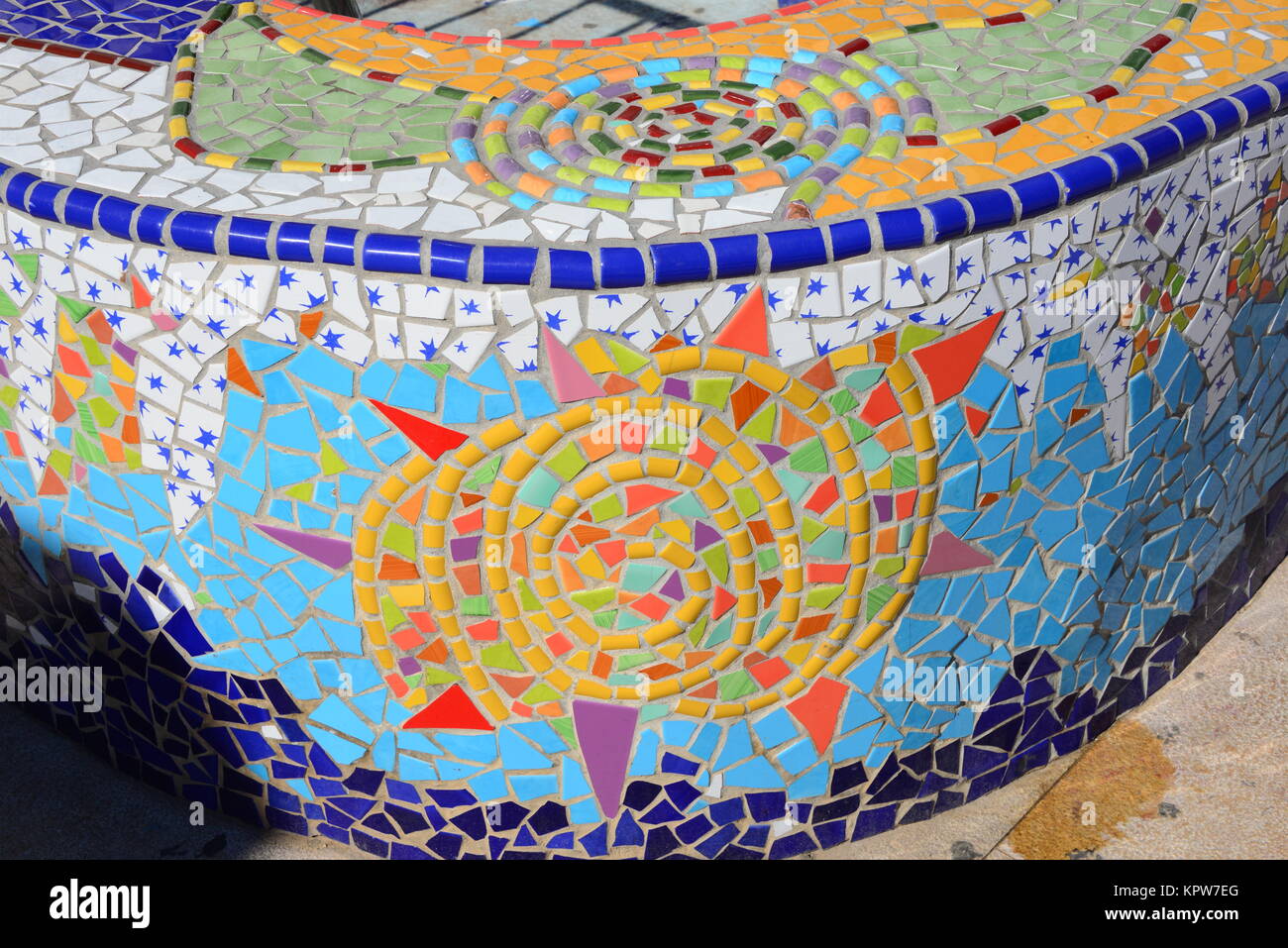 tiles at the sea,colorful,colored,spain,daimus (valencia Stock Photo ...