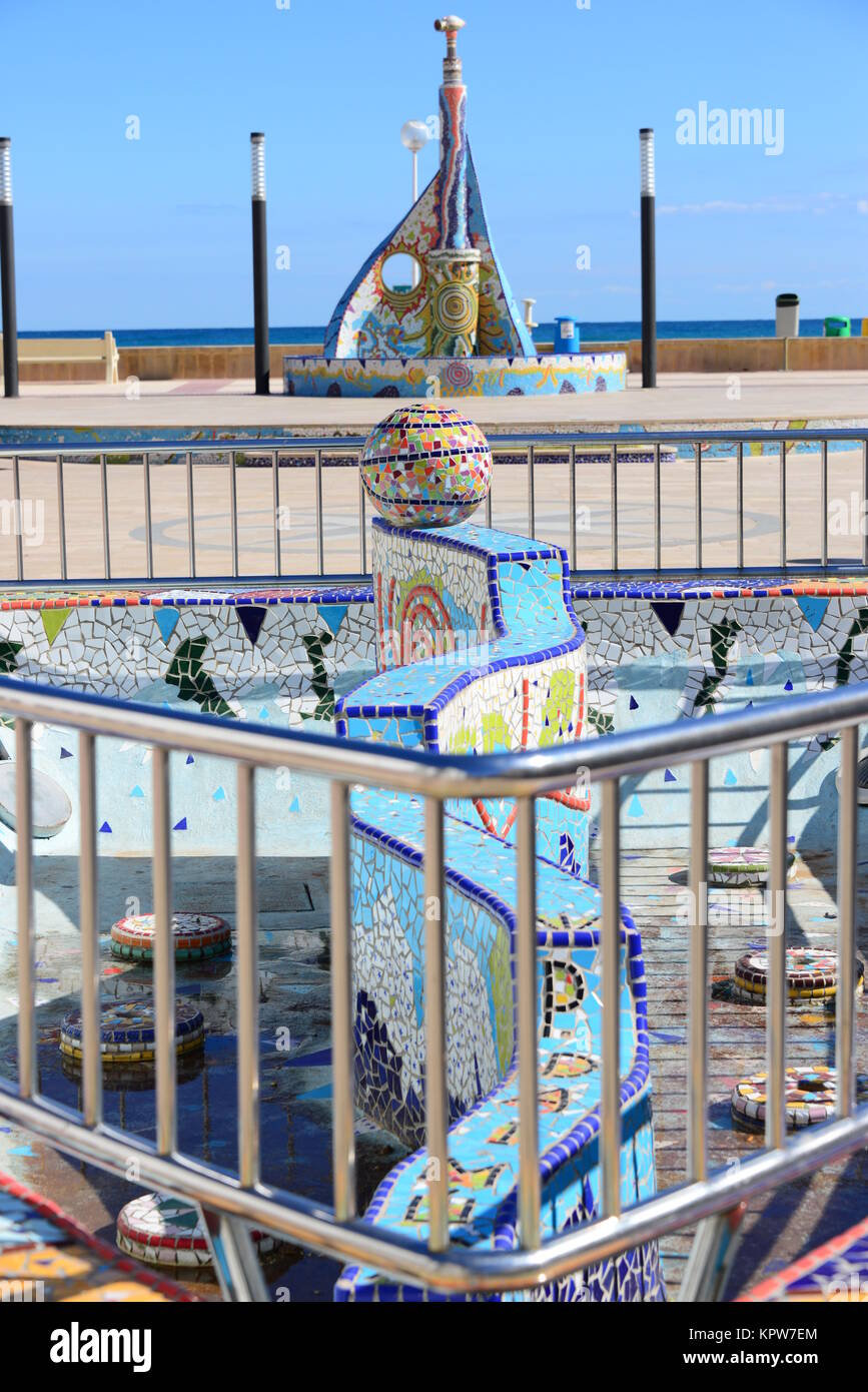tiles at the sea,colorful,colored,spain,daimus (valencia Stock Photo ...