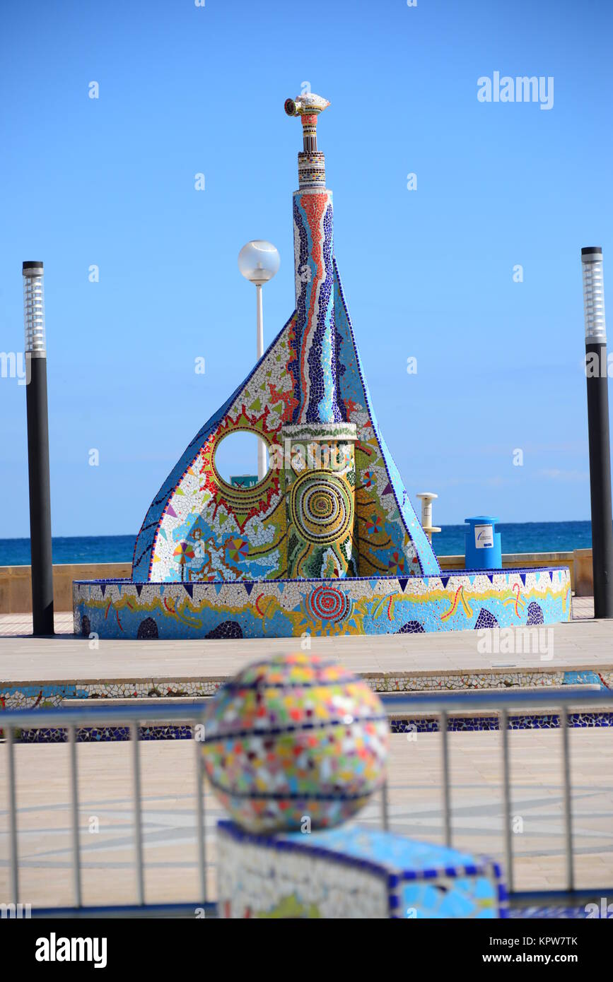 tiles at the sea,colorful,colored,spain,daimus (valencia Stock Photo ...