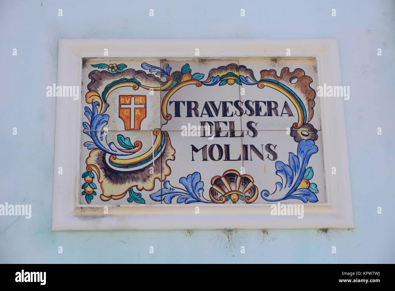 road signs in the province of valencia - spain Stock Photo - Alamy