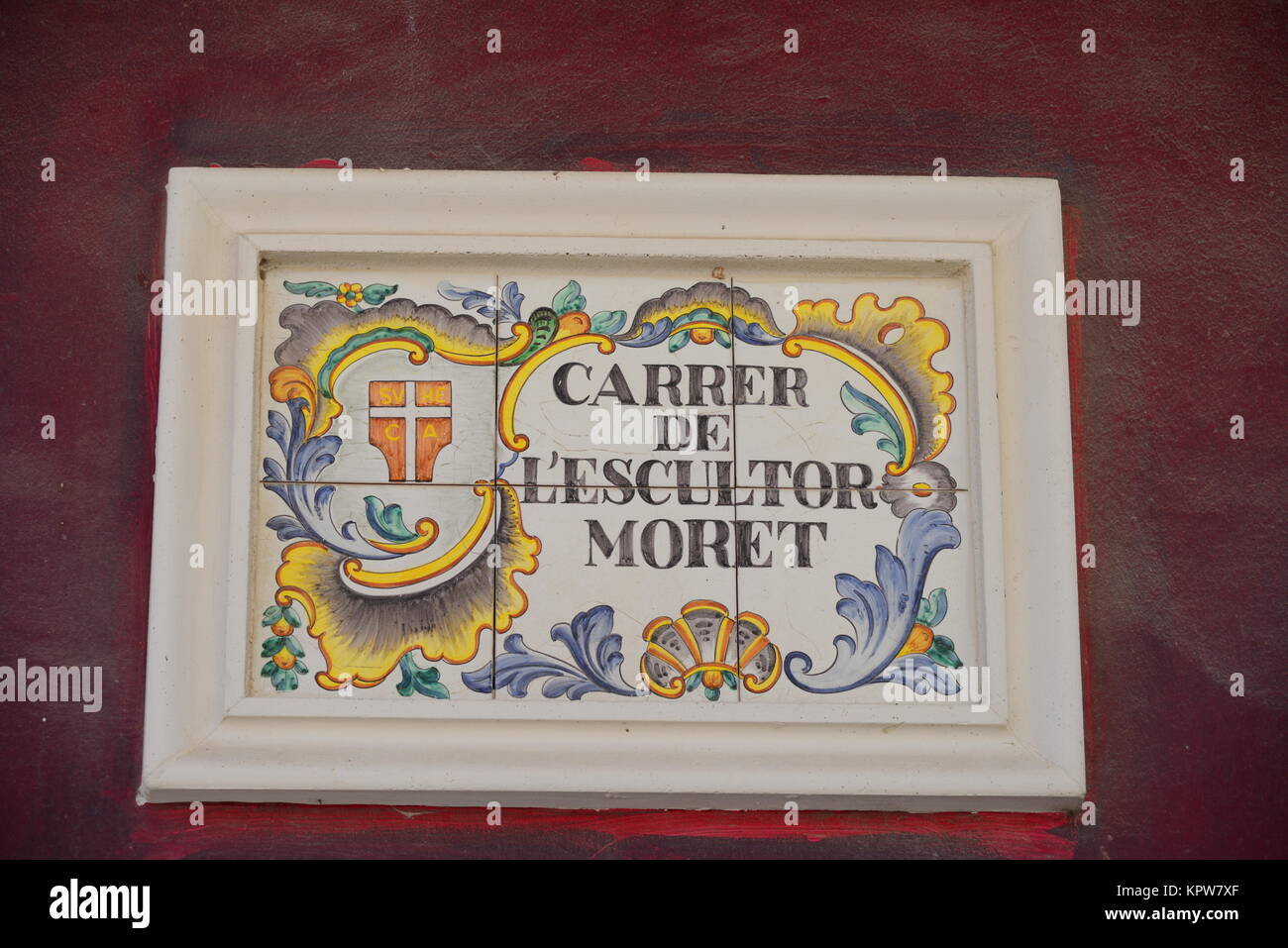 road signs in the province of valencia - spain Stock Photo - Alamy