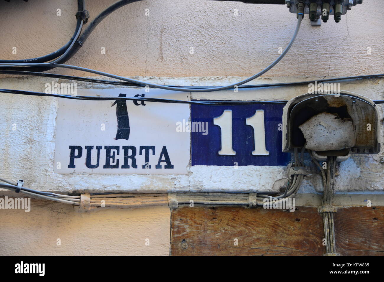 spain,valencia,house number 11 Stock Photo - Alamy