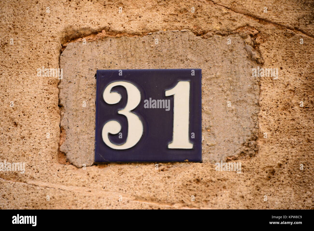 spain,valencia,house number 31 Stock Photo - Alamy