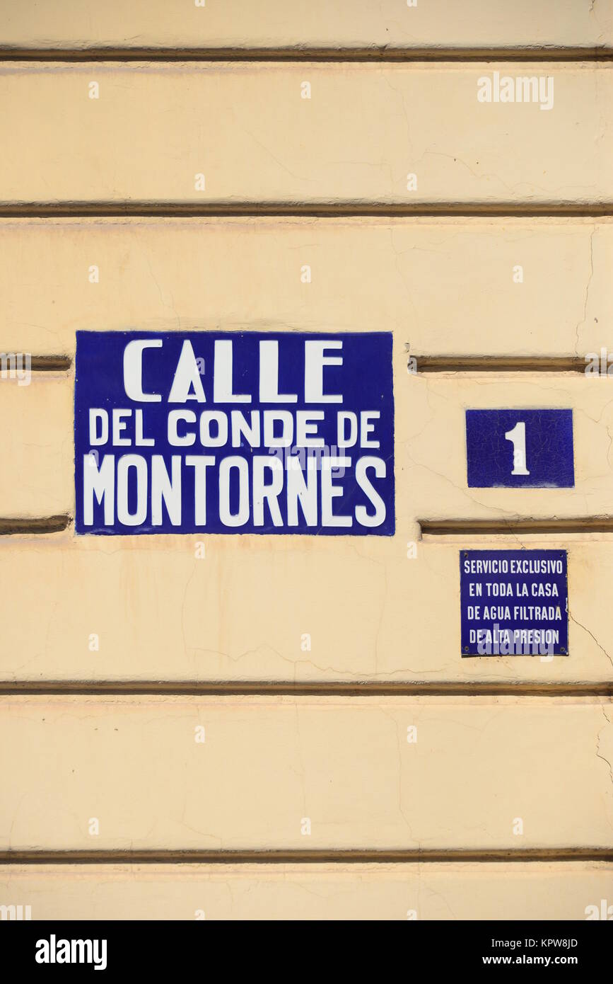 Road signs valencia spain hi-res stock photography and images - Alamy
