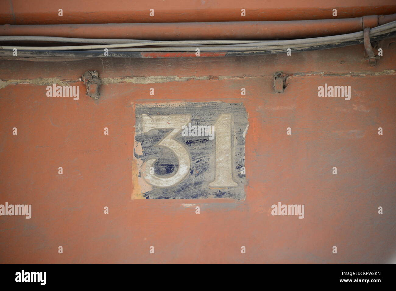 spain,valencia,house number 31 Stock Photo - Alamy