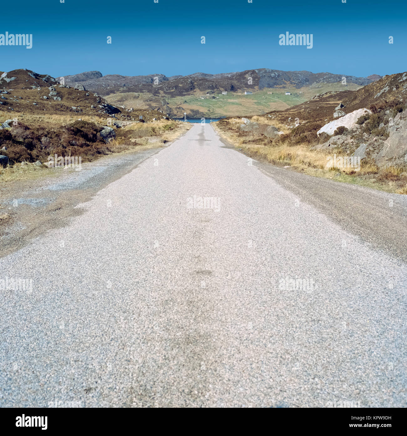 Single track road Stock Photo - Alamy