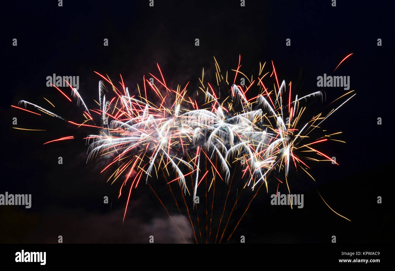 Fireworks at midnight hi-res stock photography and images - Alamy