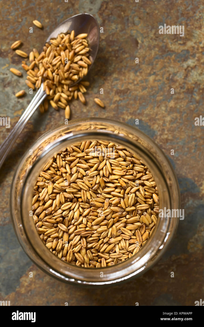 Toasted Oat Grains Stock Photo - Alamy