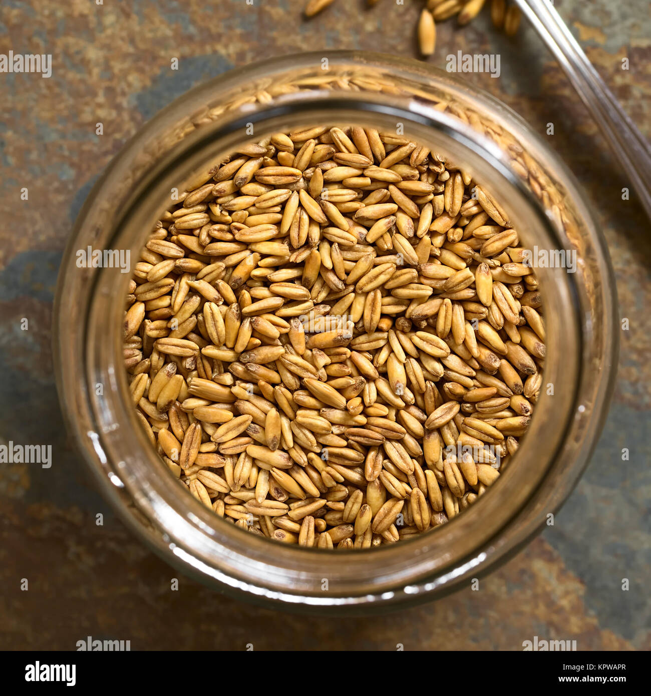 Toasted Oat Grains Stock Photo - Alamy