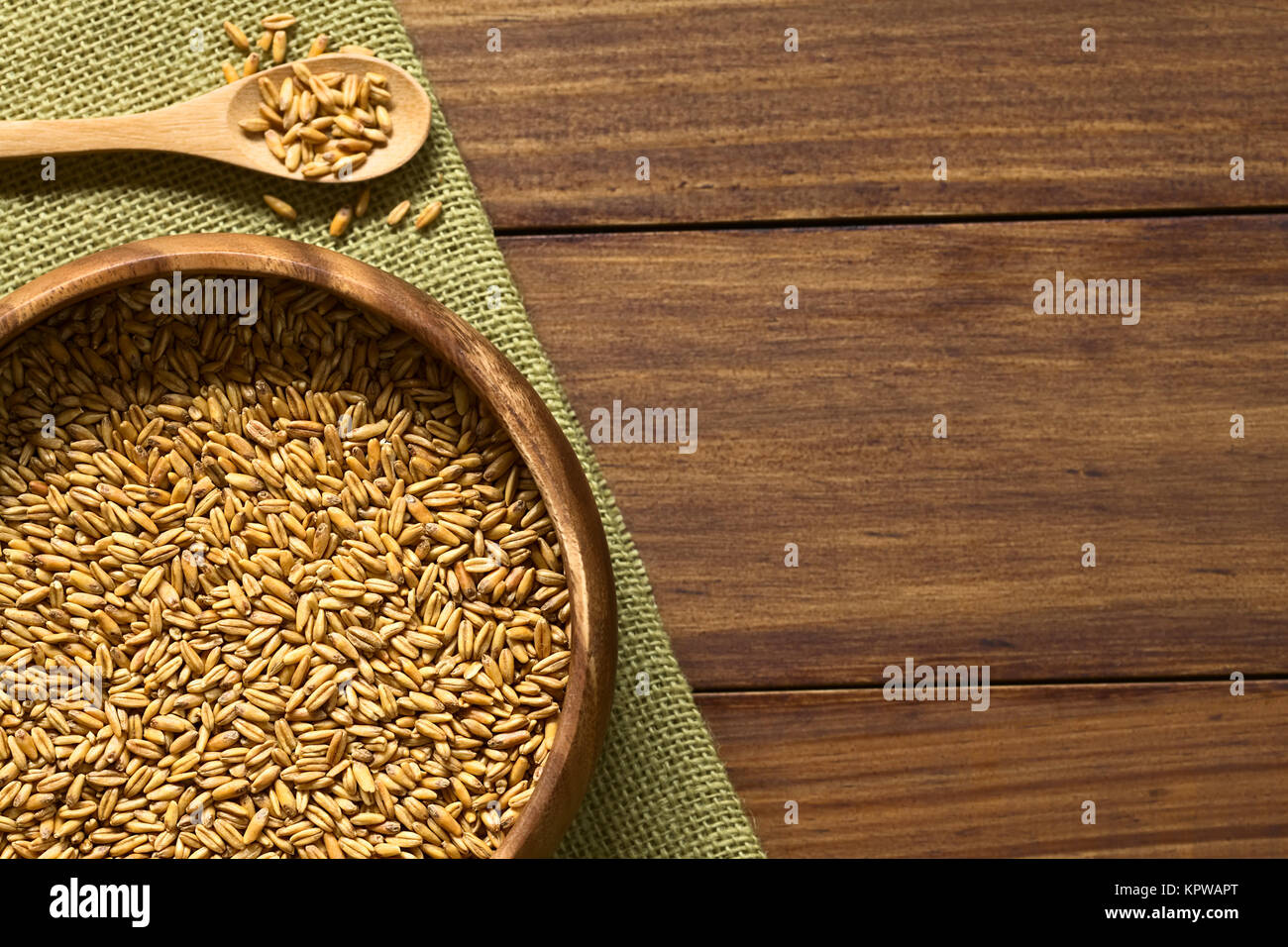 Toasted Oat Grains Stock Photo - Alamy