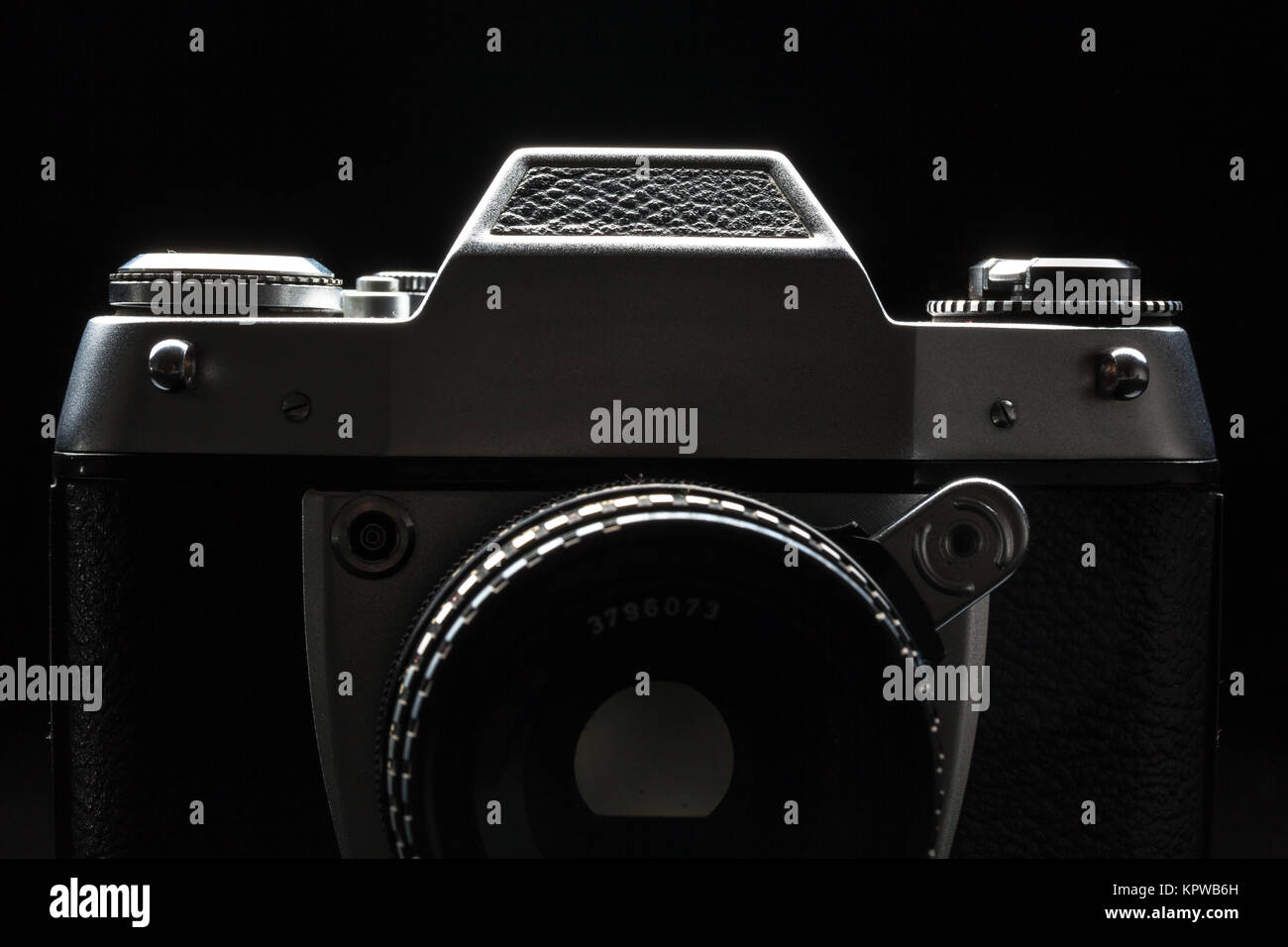 Old film camera - low key image Stock Photo - Alamy