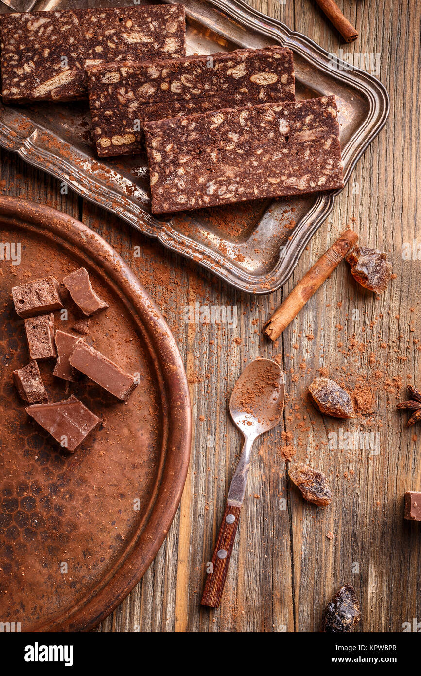 Delicious homemade chocolate sweets Stock Photo - Alamy