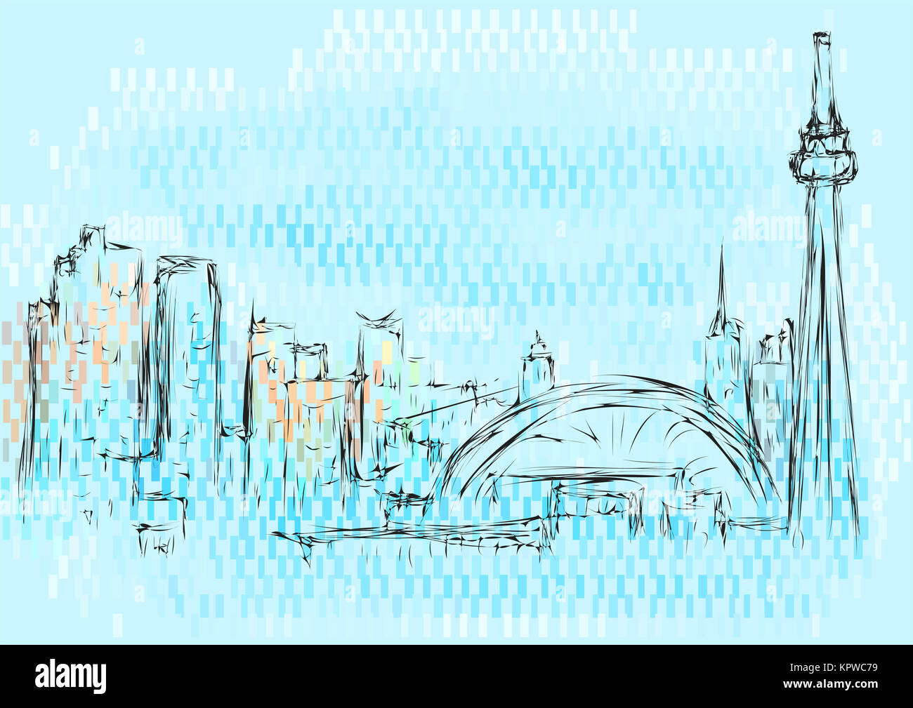 toronto abstract skyline Stock Photo - Alamy