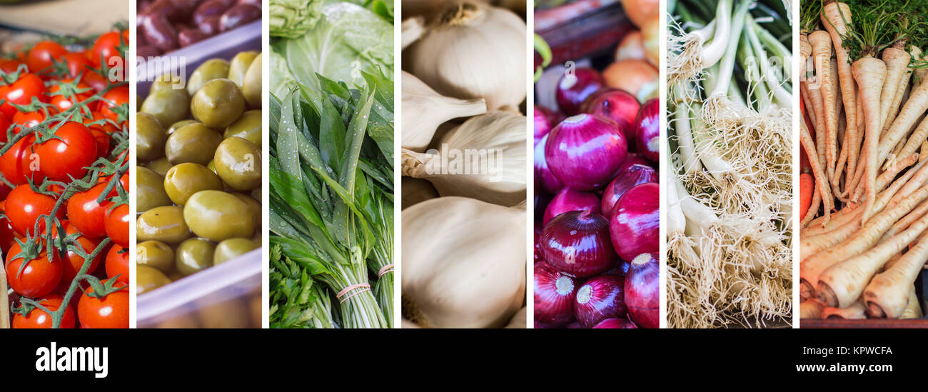 Fresh Vegetable Collage Stock Photo - Alamy