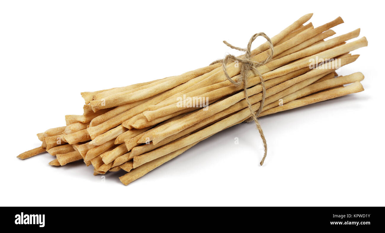 Crispy crunchy long breadsticks Stock Photo - Alamy