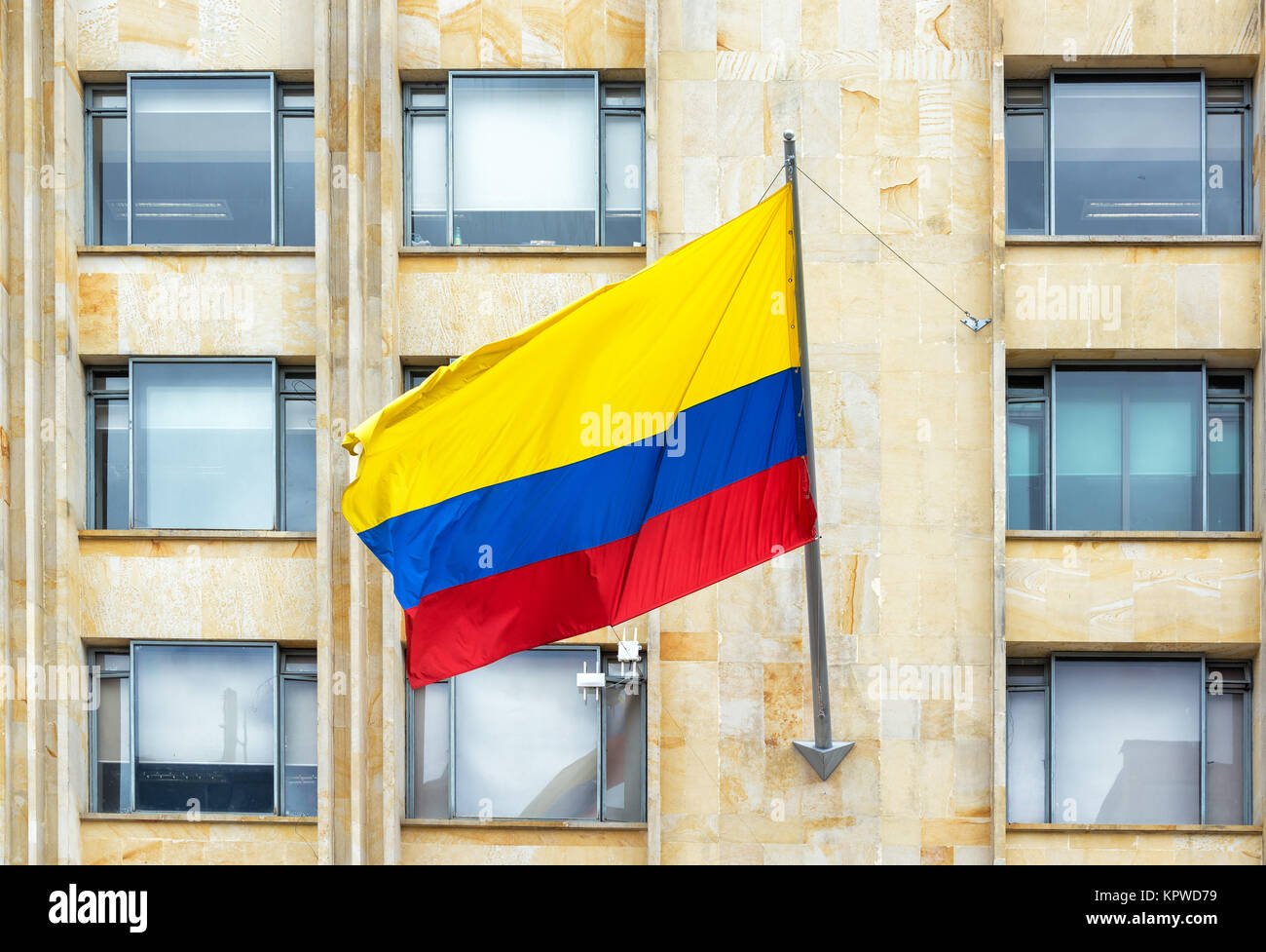 Waving Colombian Flag Stock Photo - Alamy
