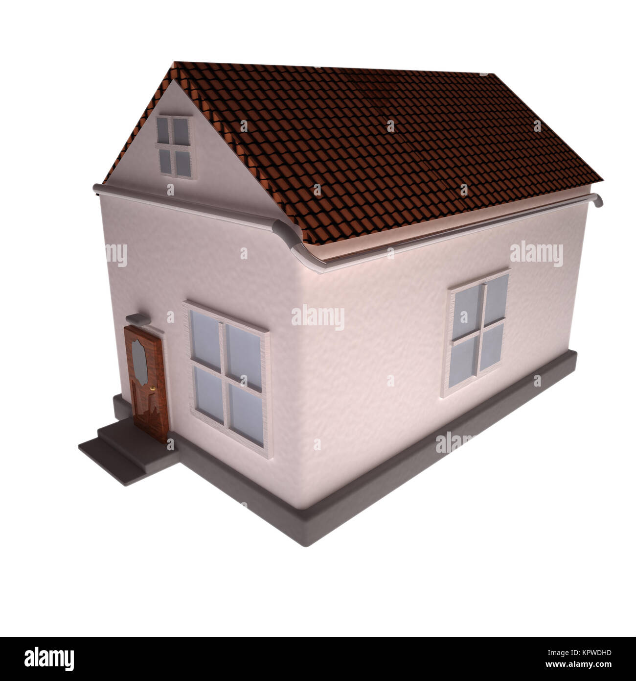 House isolated over white background Stock Photo - Alamy