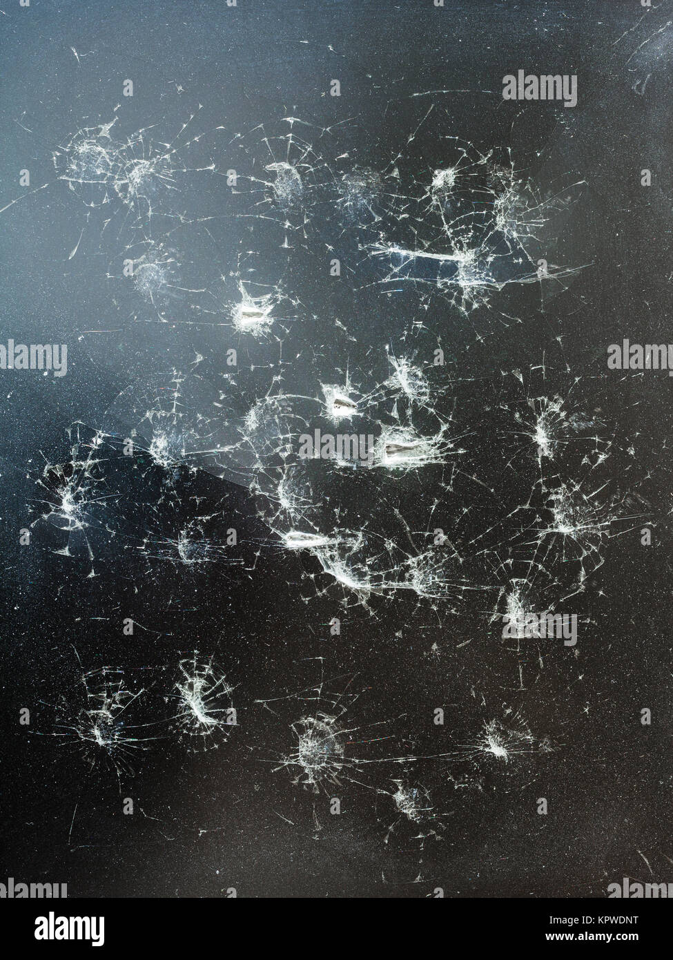 damaged protective glass of LCD monitor Stock Photo - Alamy